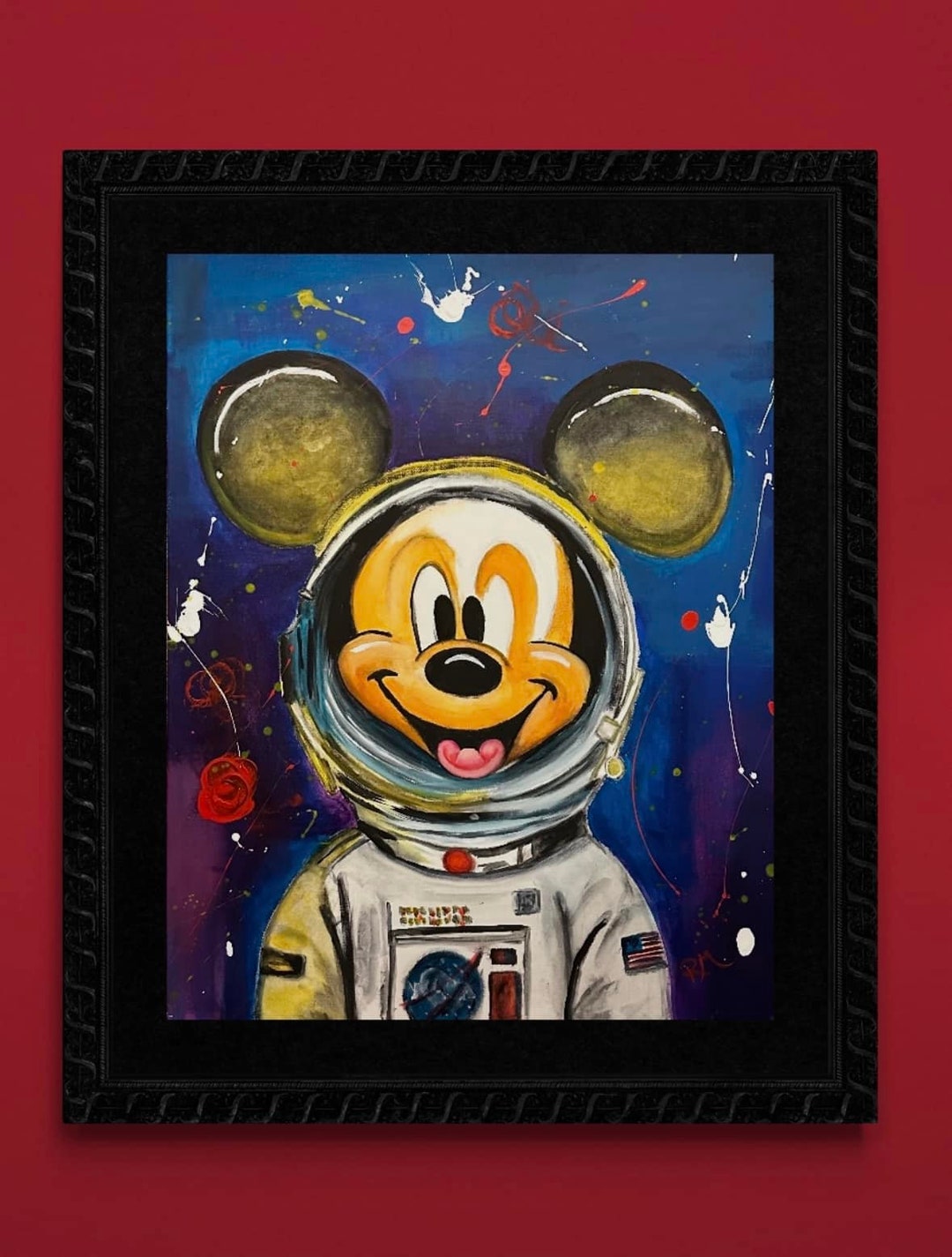 Astro Mickey Painting - Etsy