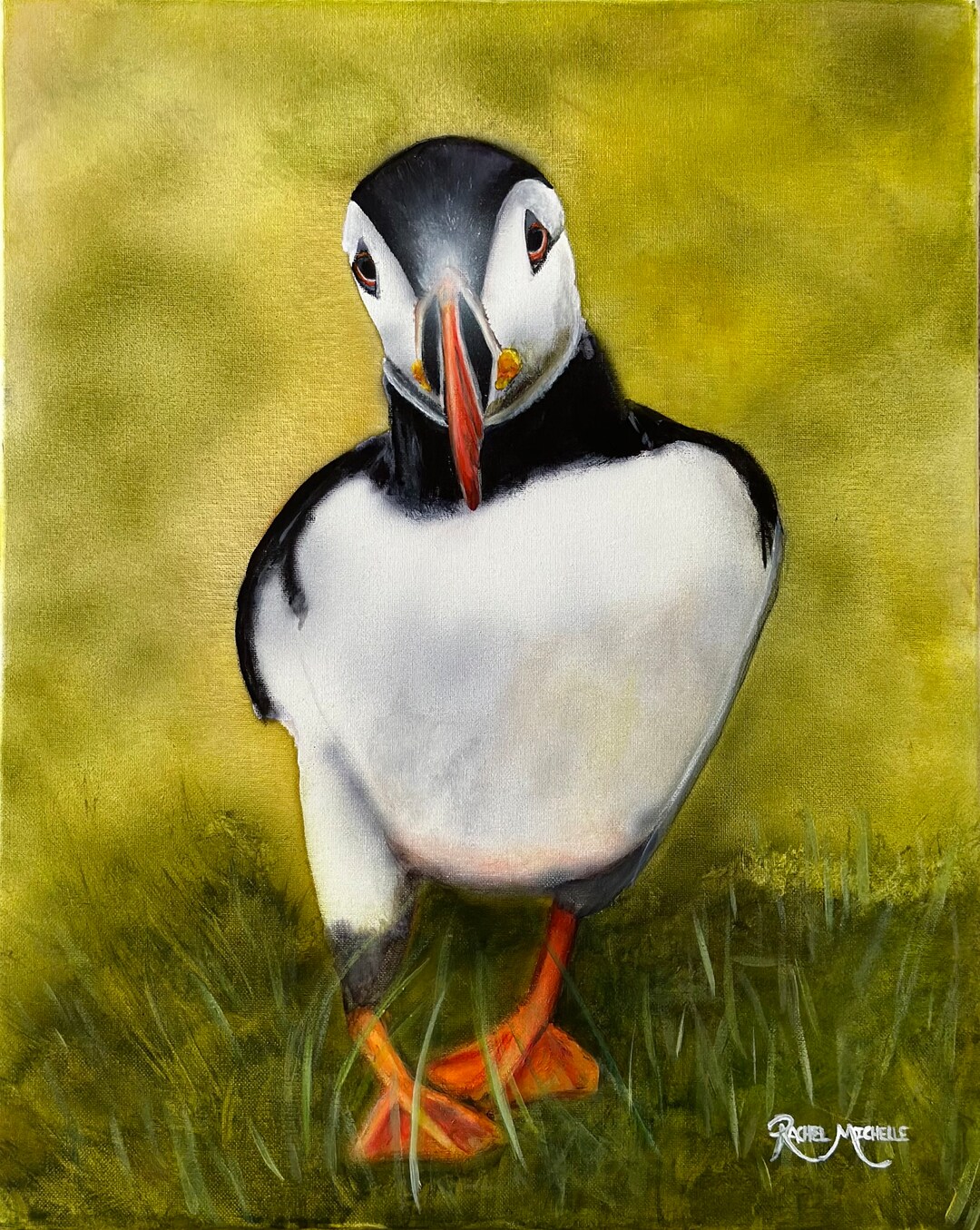 Icelandic Puffin Print by Rachel Michelle 8x10 - Hand Signed - Etsy