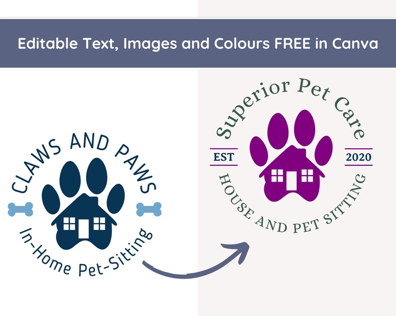 Editable House & Pet-sitting Logo, Professional Trustworthy Design for ...