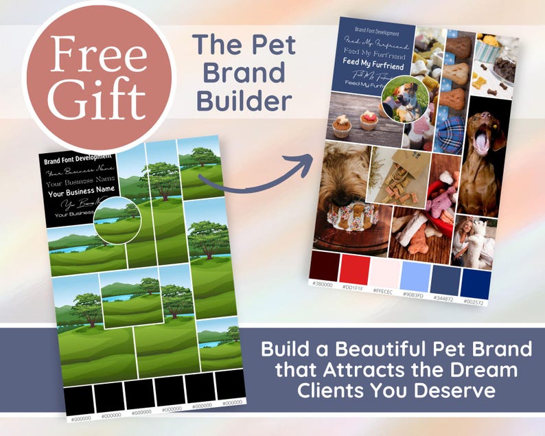 Dog Business Logo — Golden Retriever Branding Kit Template — Premade ...