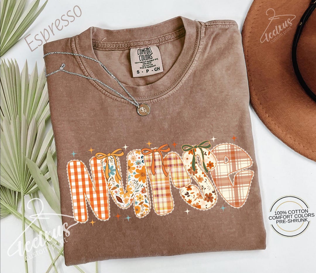 Fall Nurse Shirt, Autumn Nurse Life Shirt, Cozy Nurse Shirt, Cozy ...