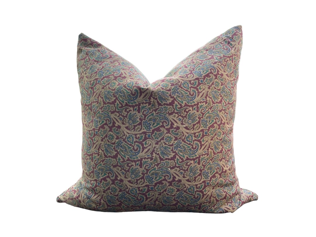 Burgundy Throw Pillow Cover Couch Pillows Summer Pillows Moody Home ...