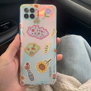 Flower Doodle Printable Stickers - .pdf and .png Files - Etsy