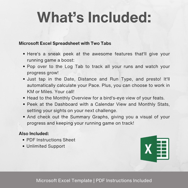Running Tracker Spreadsheet | Pace Calculator | Calendar View ...
