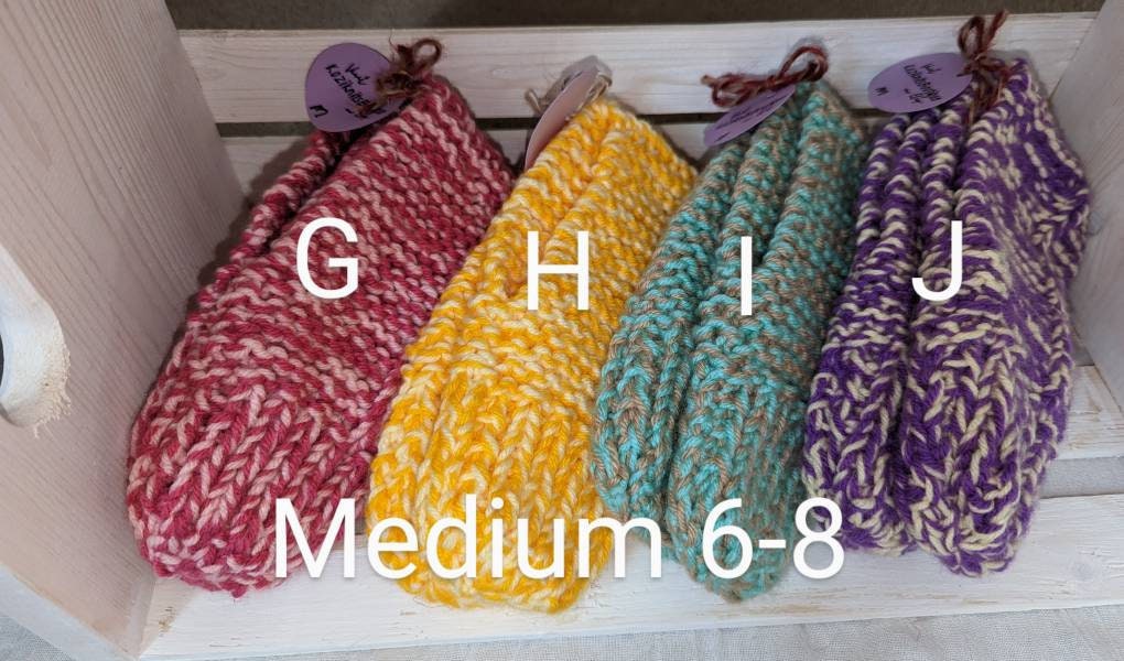 Knitted Slippers/ Handmade Slippers/ Grandma's Slipper - Etsy Canada