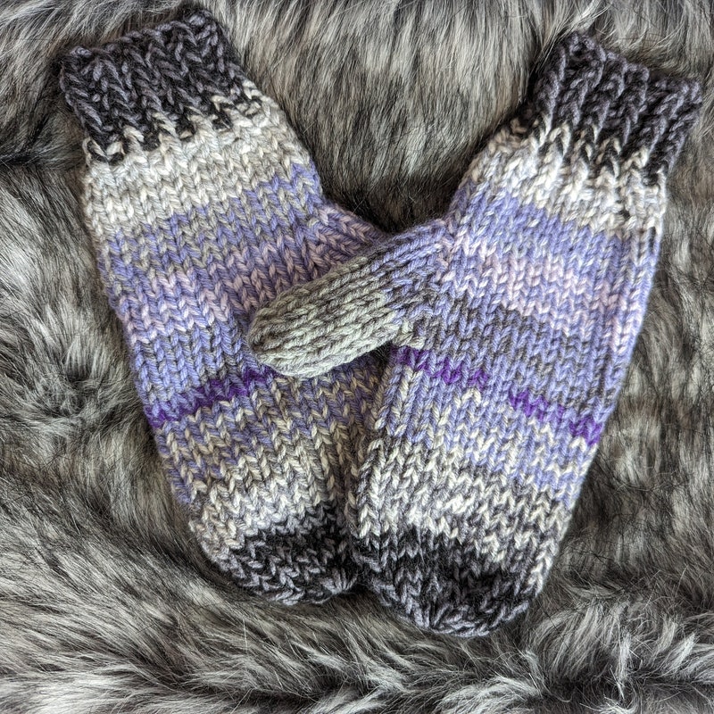Knitted Mittens - Etsy