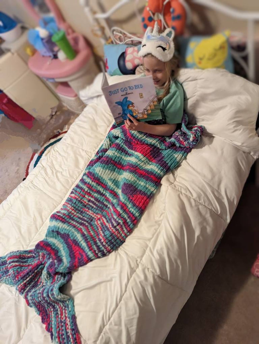 Handcrafted Mermaid Tail for Kids Adorable and Knitted Design - Etsy
