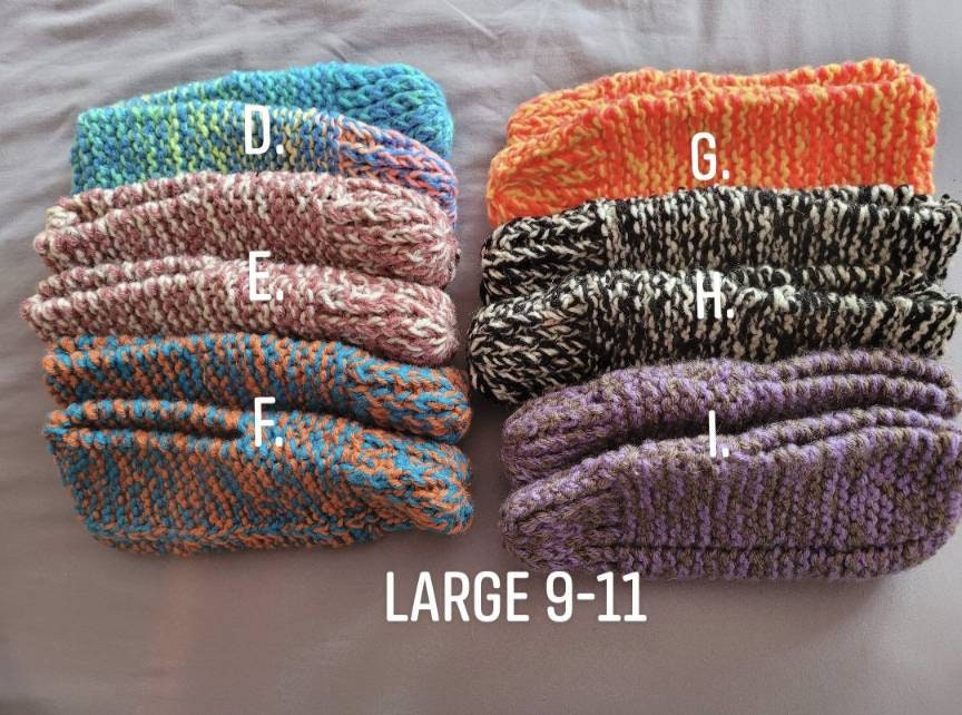 Knitted Slippers/ Handmade Slippers/ Grandma's Slipper - Etsy Canada