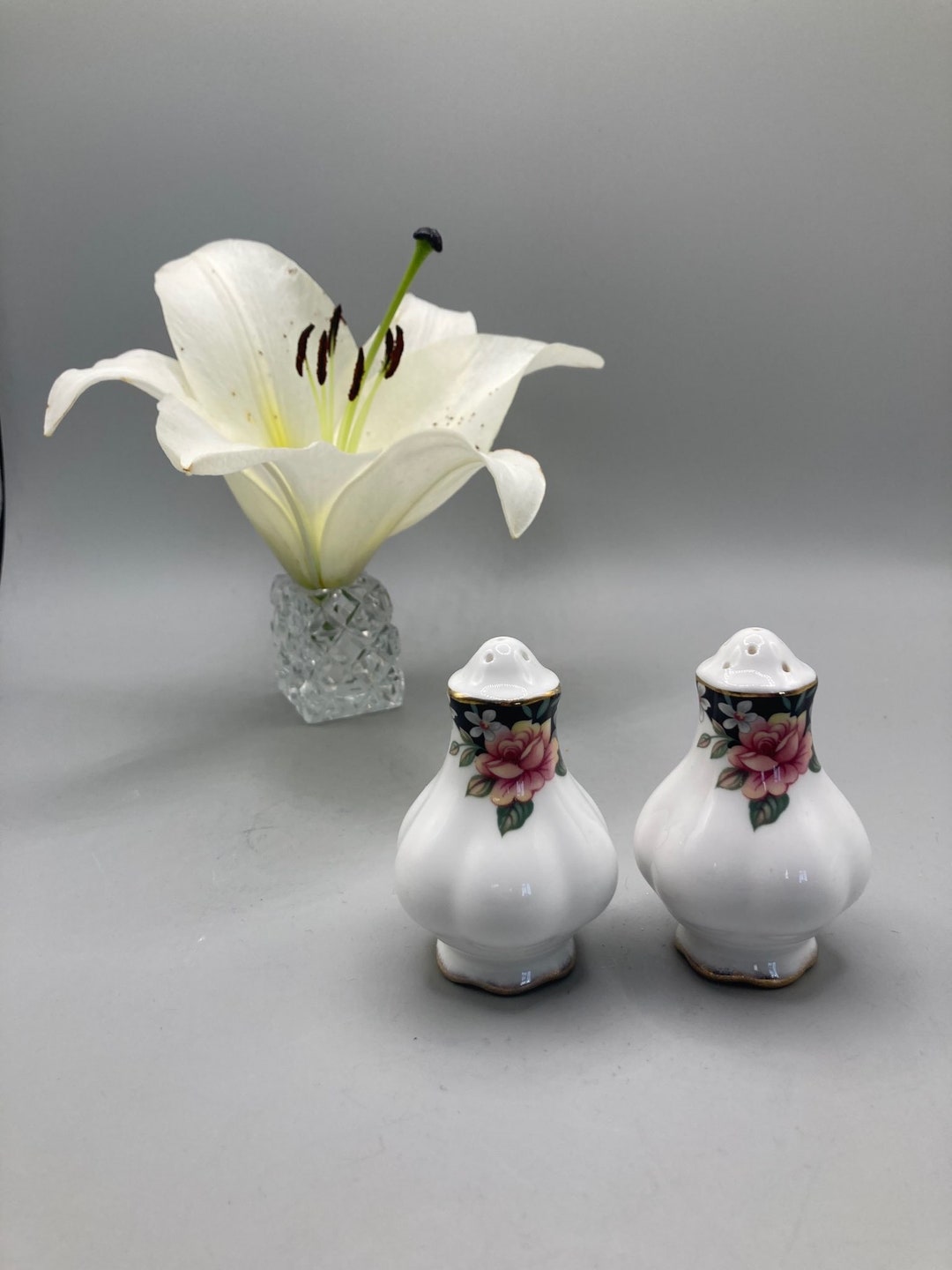 Royal Albert Salt and Pepper Shakers Set, Royal Albert Set, Bone China ...