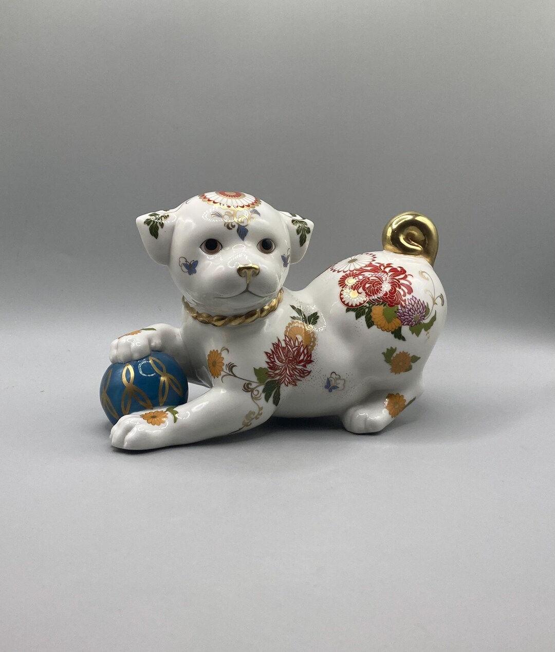 The Franklin Mint the Imperial Puppy of Satsuma Figurine, Hand Painted ...
