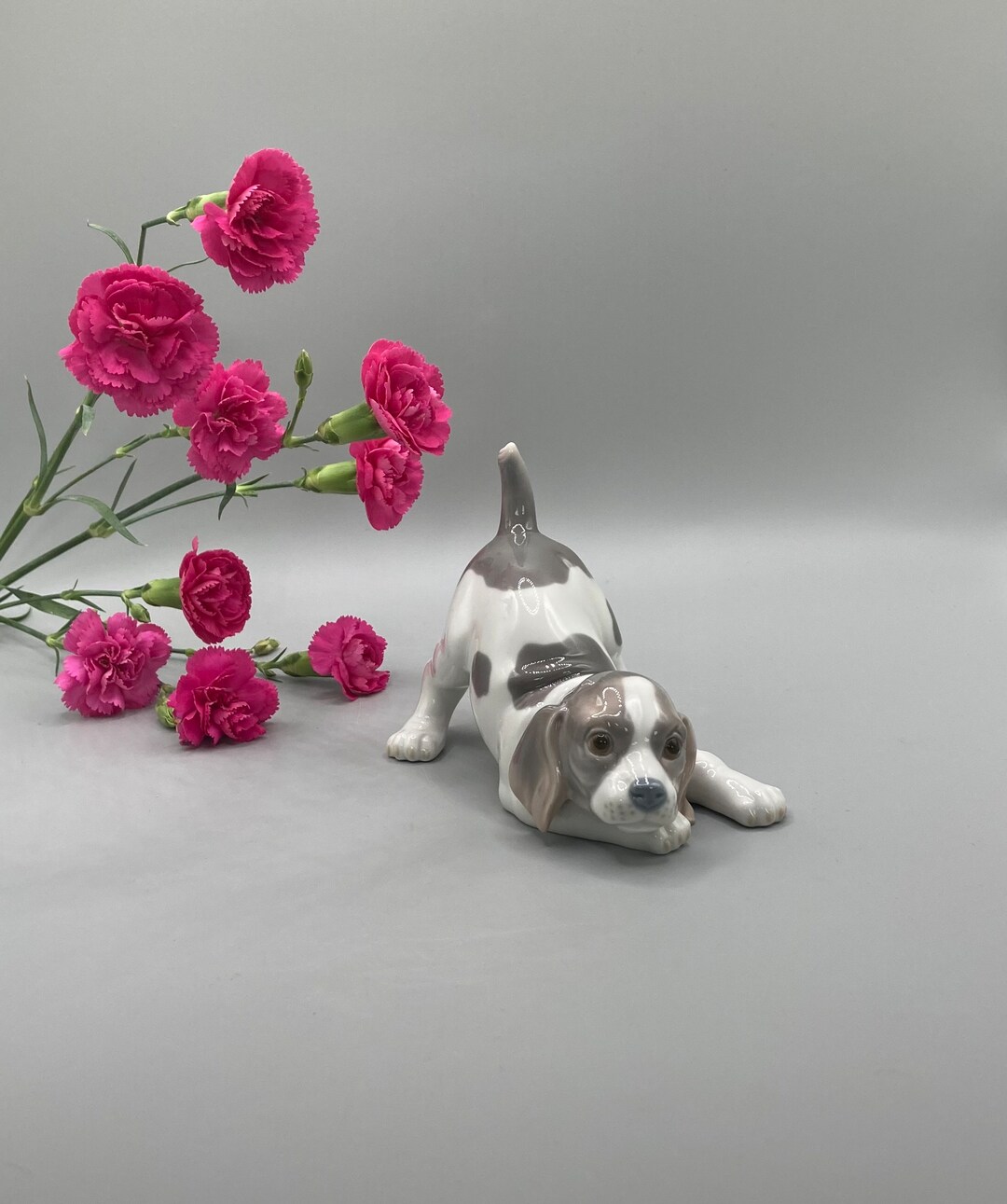 Vintage Lladro Playful Puppy Figurine: Beagle Dog, Home Decor - Etsy