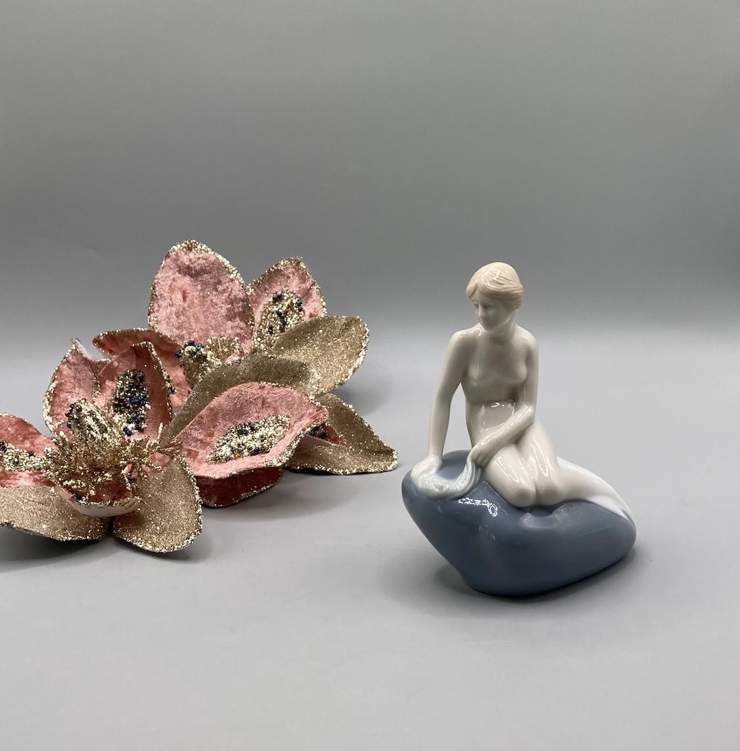 Vintage German Porcelain Mermaid Figurine by Wagner & Apel Lippelsdorf ...