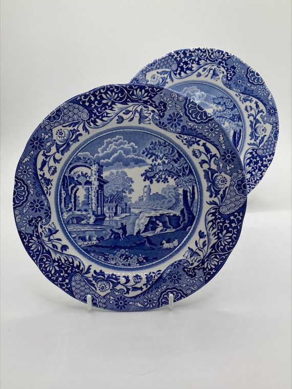 Spode Blue Italian Set of Two Salad Plate Two Spode Blue - Etsy