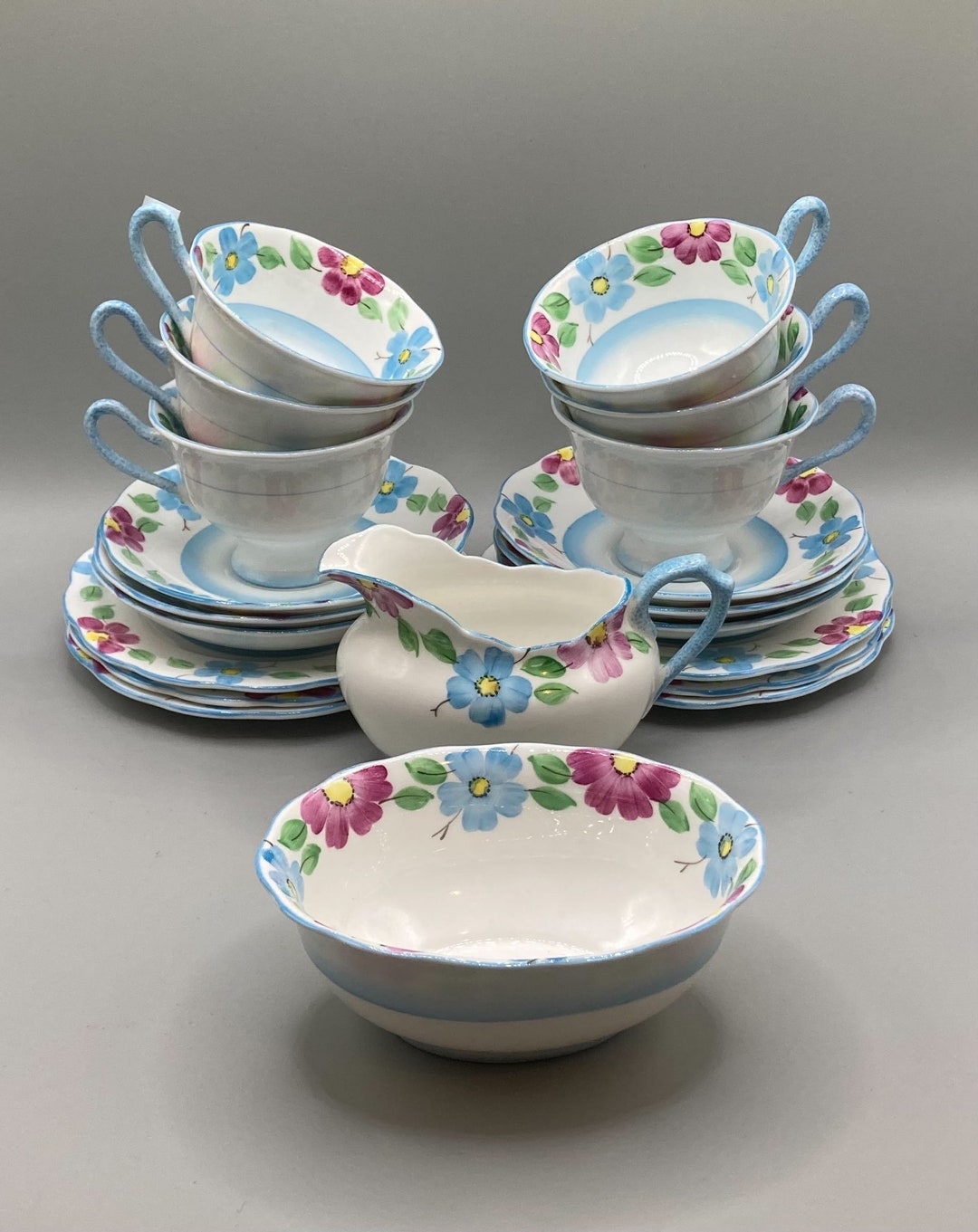 Rare Royal Albert Tea Set for Six in the Floral Pattern, Royal Albert ...