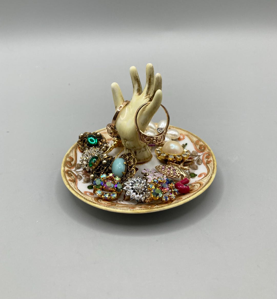 Vintage Noritake Porcelain Hand Shape Ring Holder, Noritake Antique ...