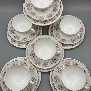 Vintage Minton Spring Bouquet Tea Set – 21-piece Fine Bone China Tea ...
