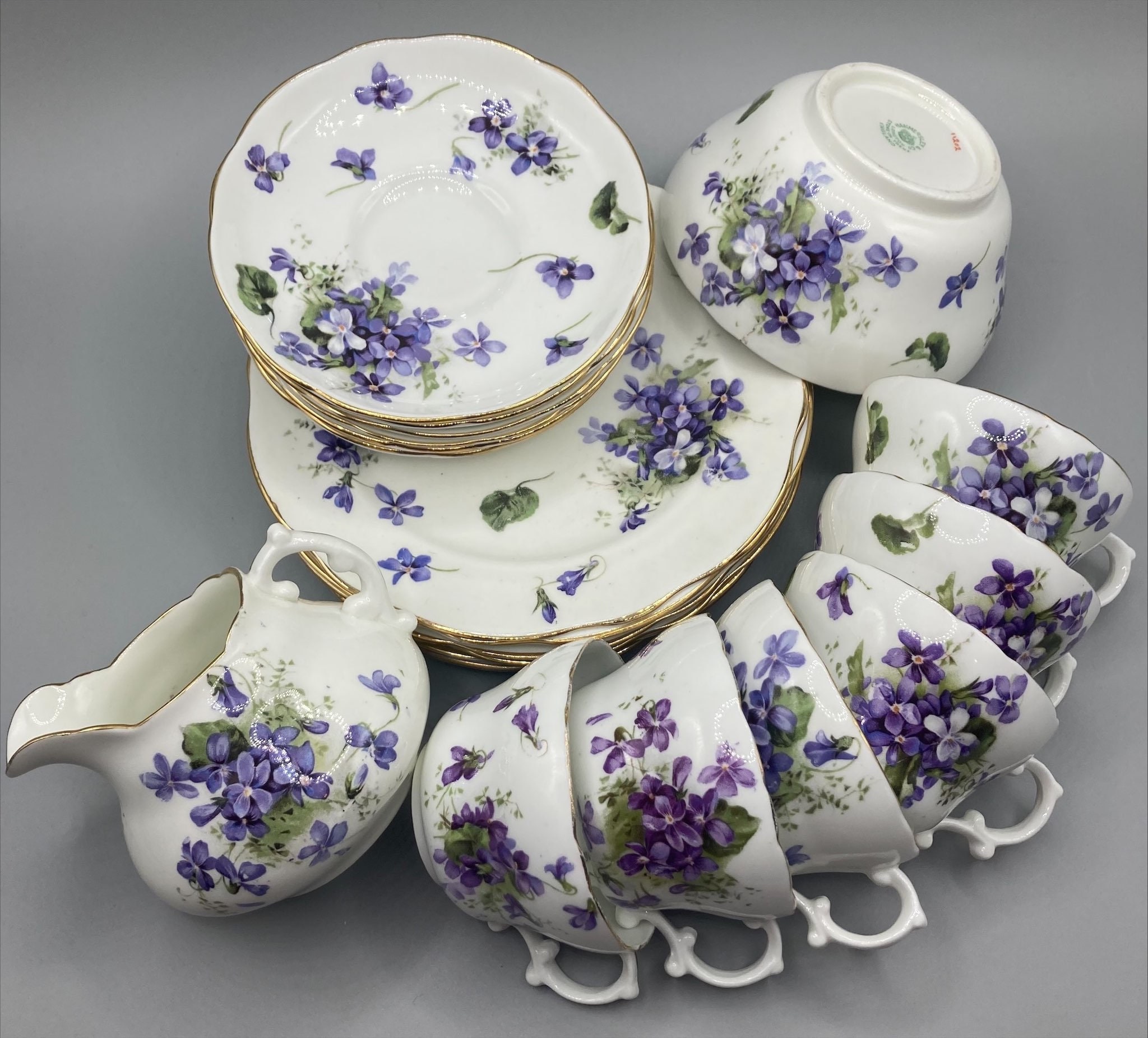 Vintage Hammersley Victorian Violet Tea Set for 6 Pattern - Etsy UK