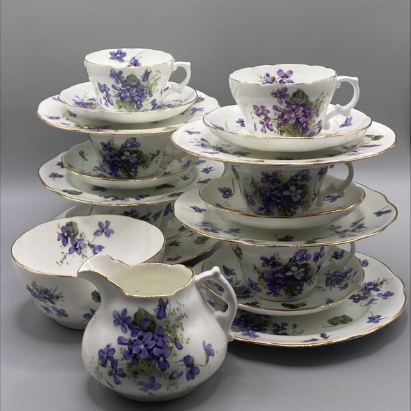 Violet Tea Cup - Etsy