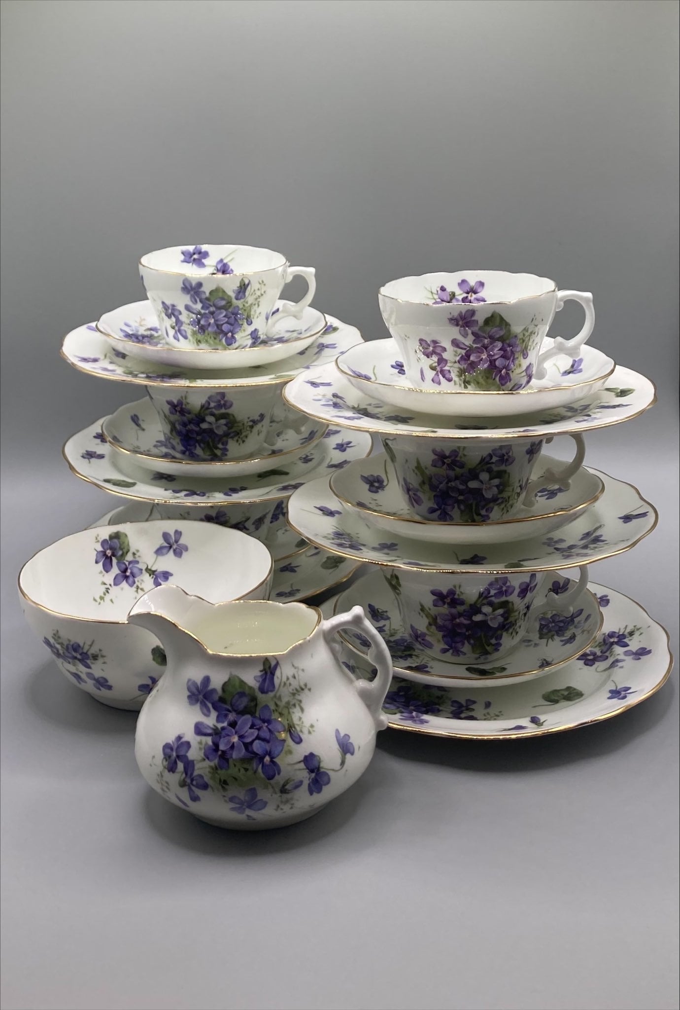 Vintage Hammersley Victorian Violet Tea Set for 6 Pattern - Etsy UK