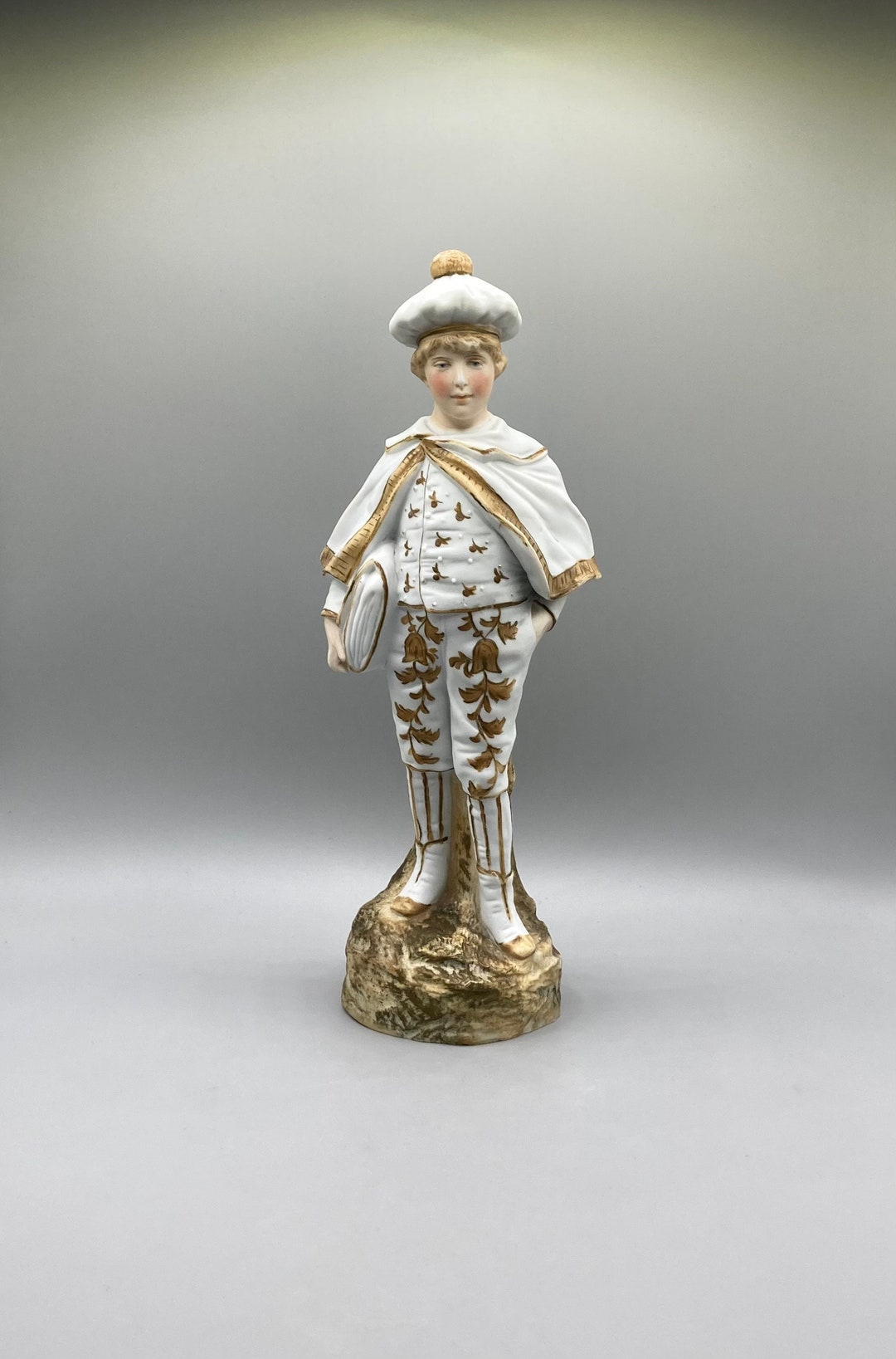 Gebruder Heubach German Bisque Figurine of a Young Man Scholar, Bisque ...
