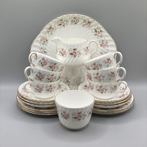 Vintage Minton Spring Bouquet Tea Set: 21-piece Fine Bone China - Etsy