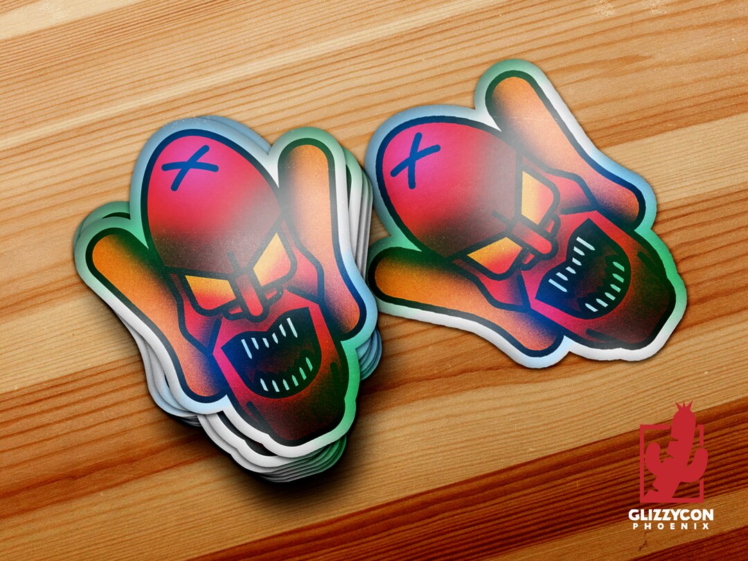 The Glizzy Gobbler Holographic Sticker Glizzycon 2024 Hot Dog Stickers ...