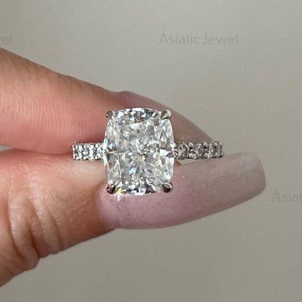 Pave Halo Ring - Etsy