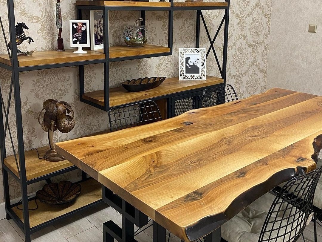 Farmhouse Table / Rustik Table / Walnut Kitchen Table / Custom American ...
