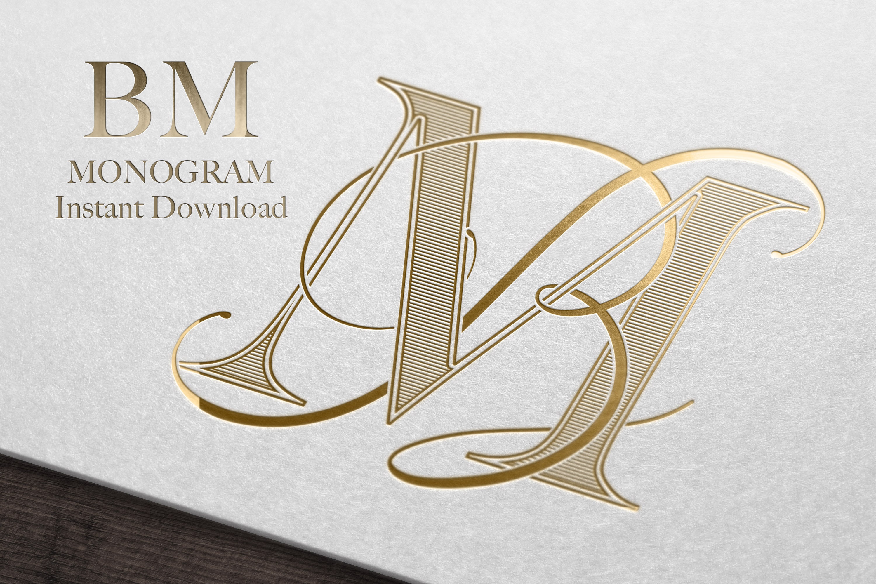 BM Wedding Monogram - Digital Download | Couples Duogram | Personal ...