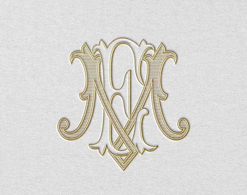 EM Monogram | Digital Files Ready to Download - Includes Graphic Vector ...