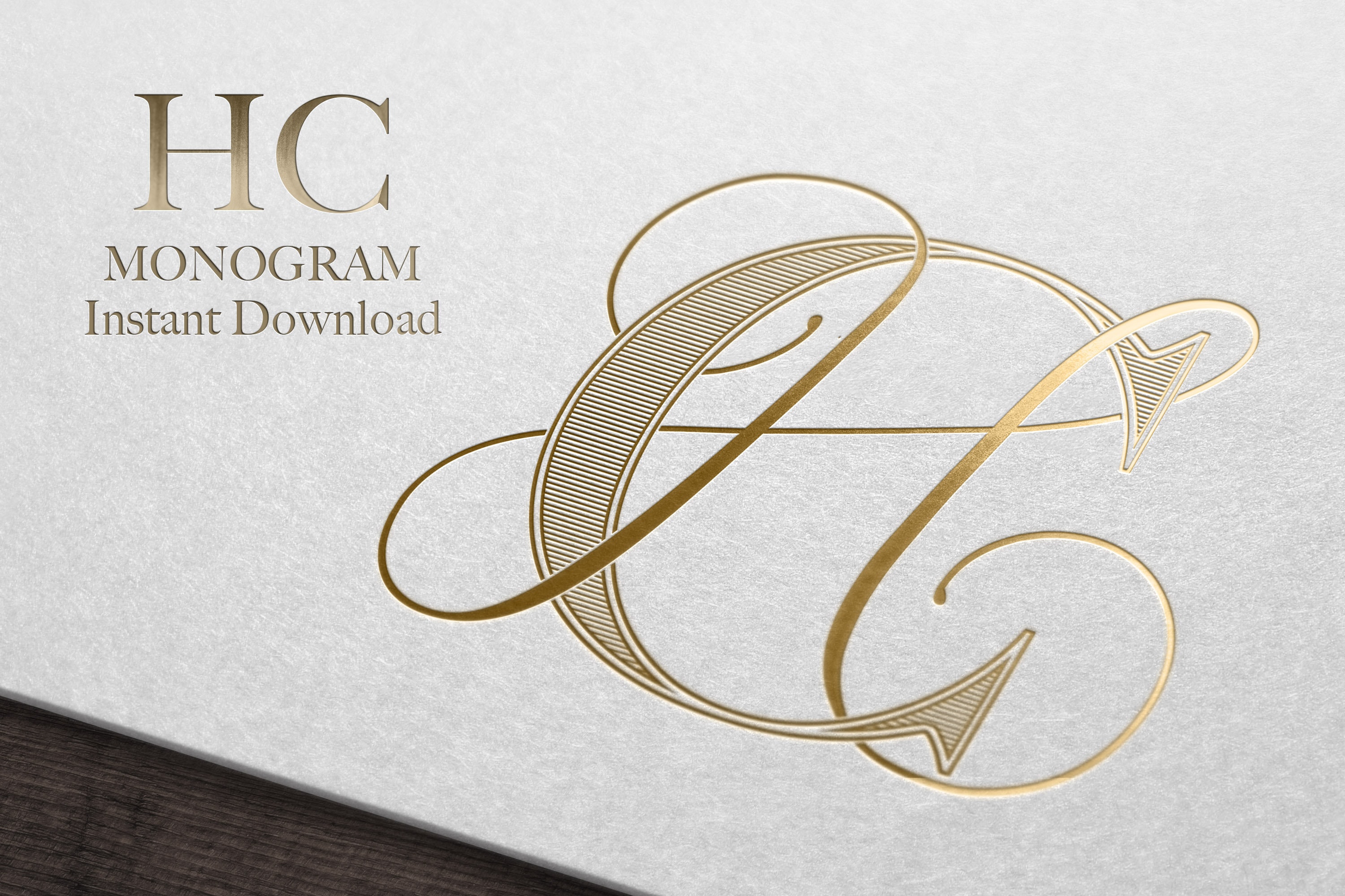 HC Wedding Monogram - Digital Download | Couples Duogram | Personal ...
