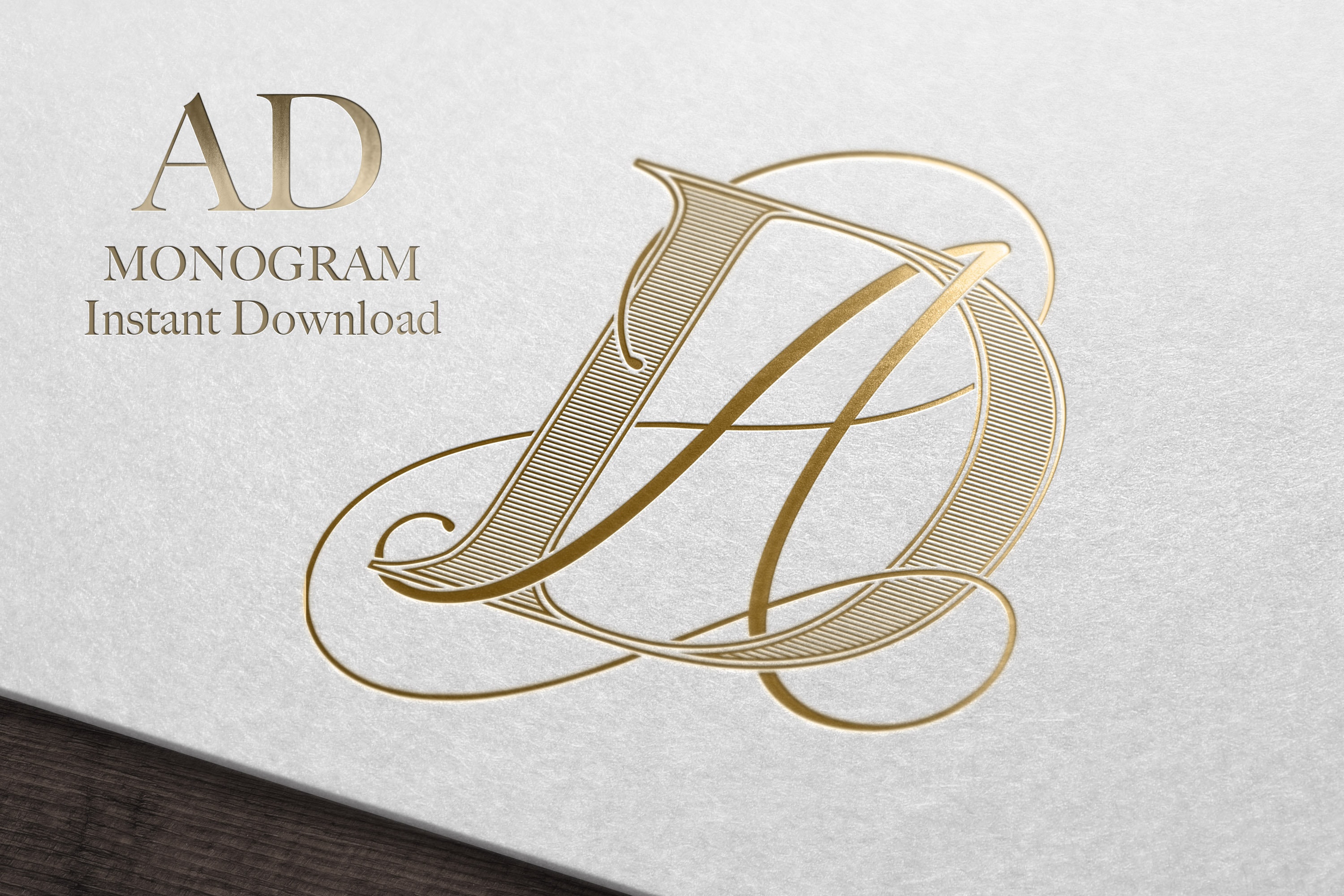 AD Wedding Monogram - Digital Download | Couples Duogram | Personal ...