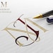 JM | 2 Letter Wedding Monogram With Letters JM - Ready to Download ...