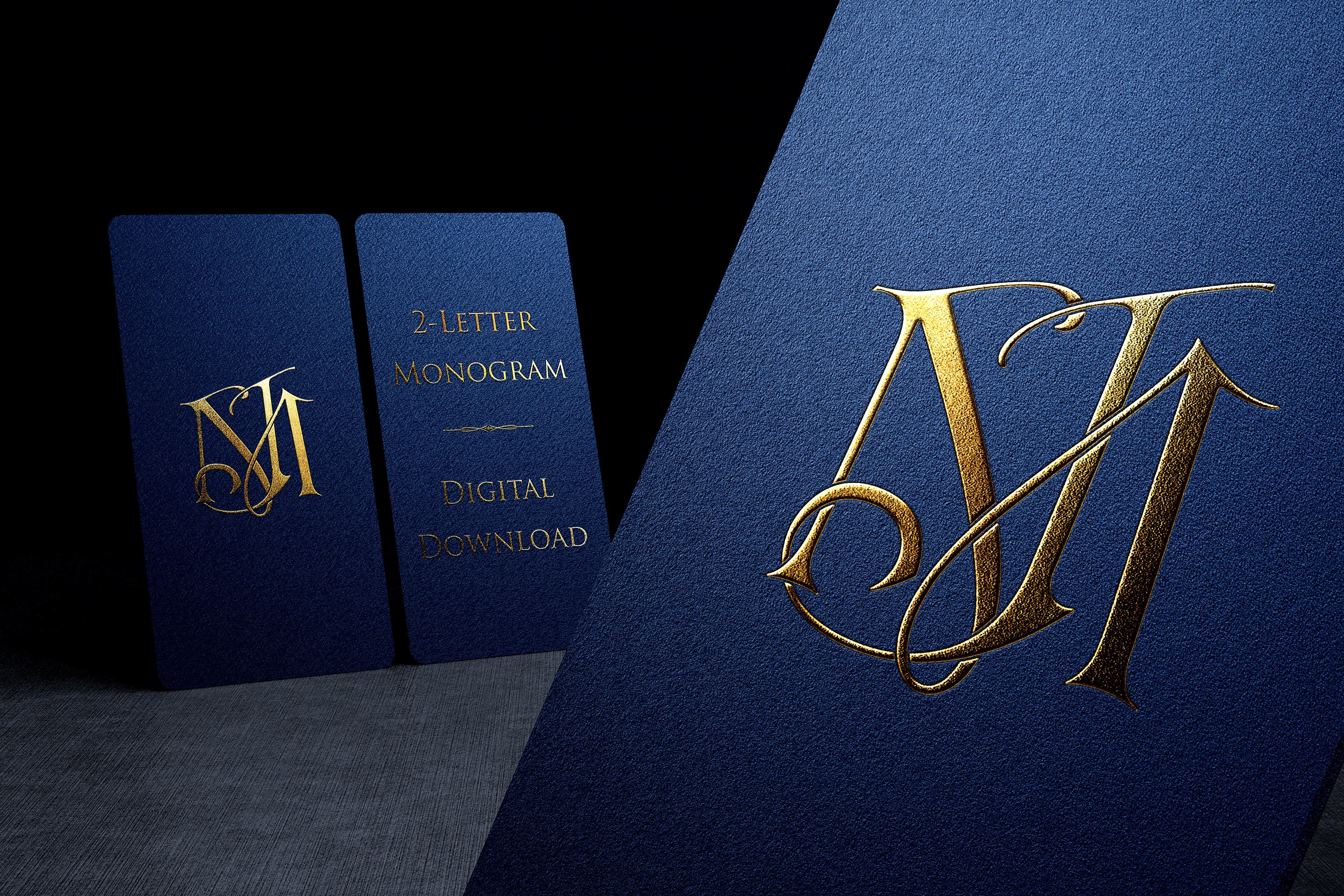 JM 2 Letter Wedding Monogram With Letters JM Ready to Download Vector ...