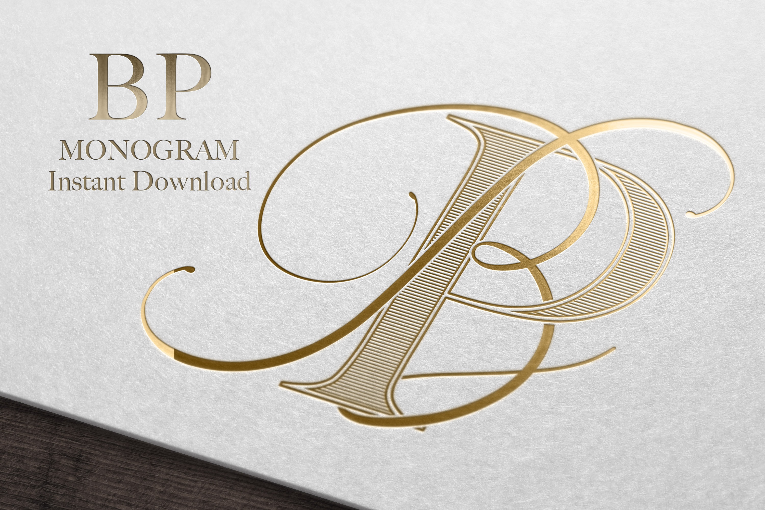 BP Wedding Monogram Digital Download Couples Duogram Personal Logo ...