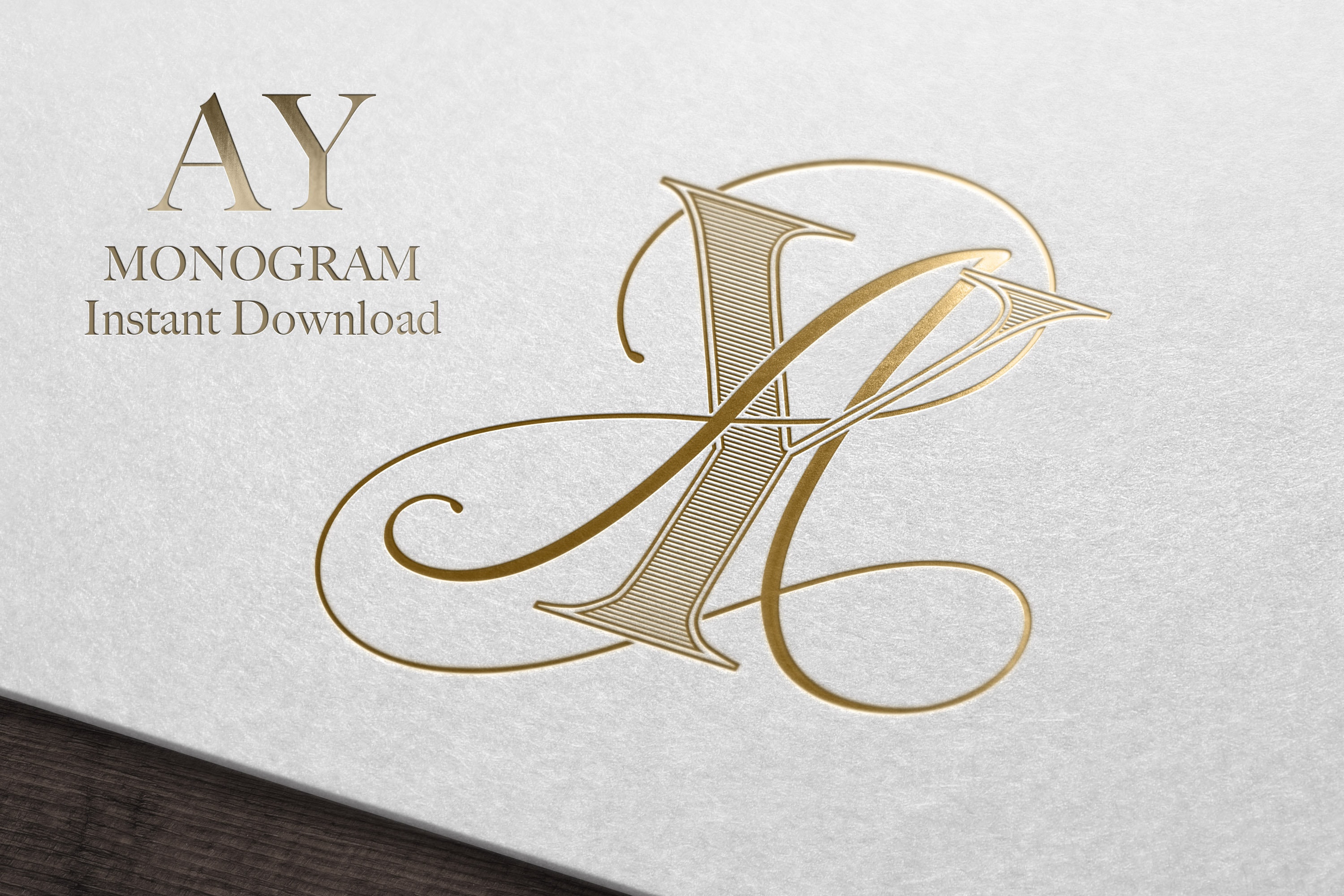 AY Wedding Monogram - Digital Download | Couples Duogram | Personal ...