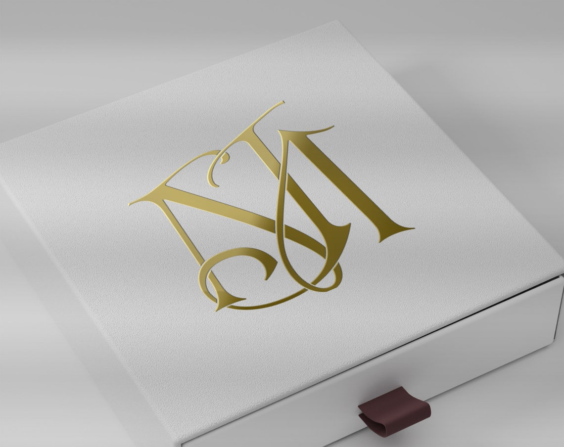 JM | 2 Letter Wedding Monogram With Letters JM - Ready to Download ...