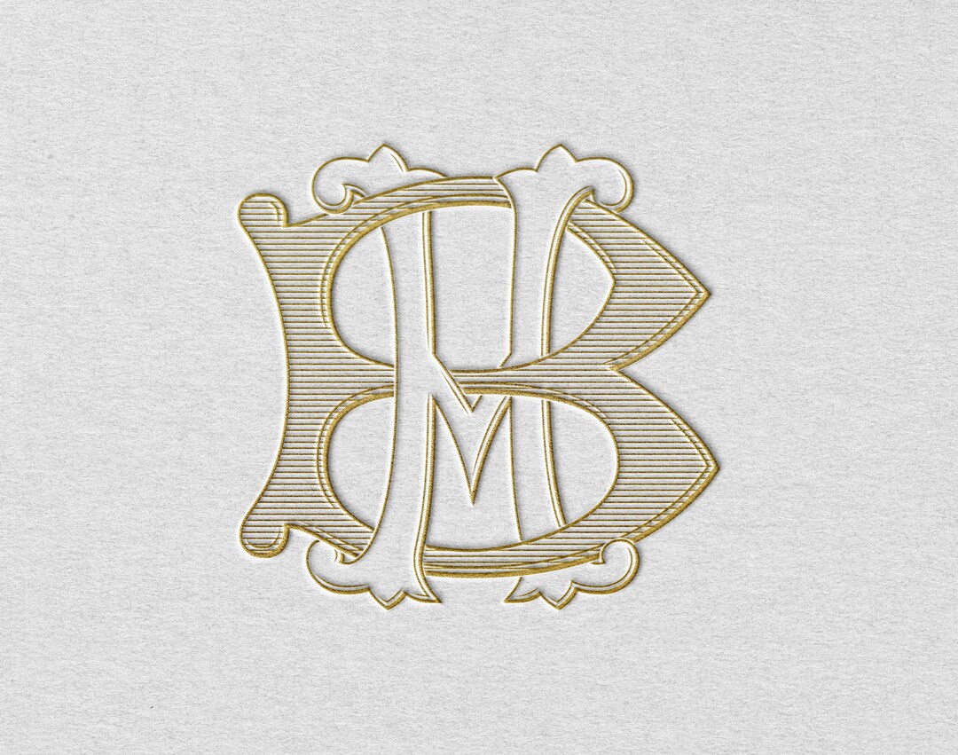 HB Vintage Wedding Monogram | Ready to Download - Designed for ...