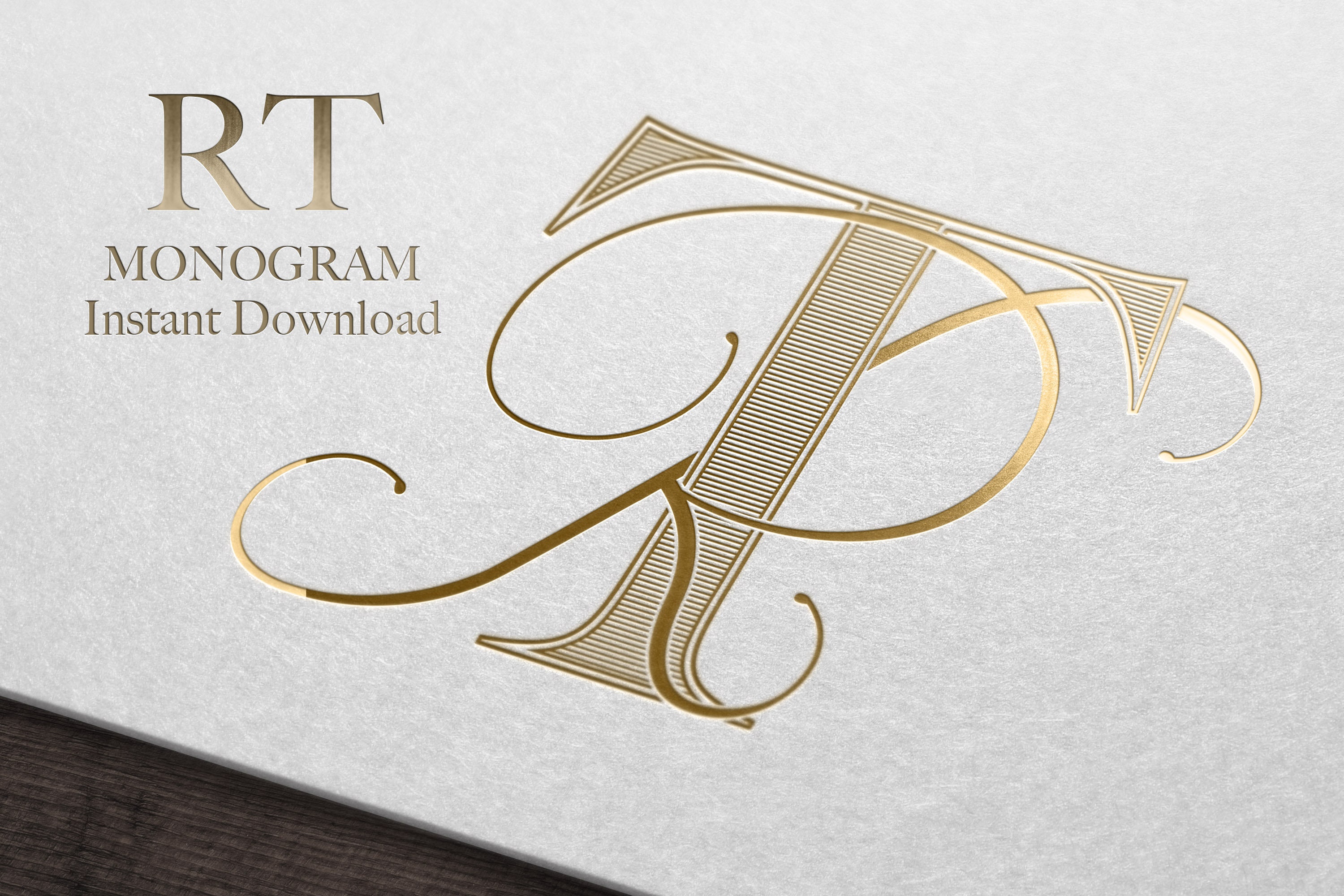 RT Wedding Monogram - Digital File Download | Couples Duogram ...
