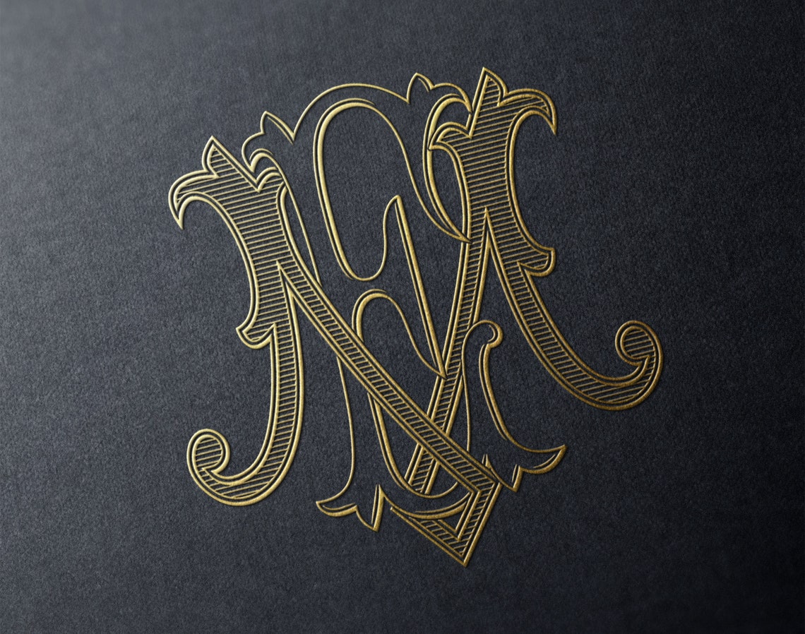 EM Monogram | Digital Files Ready to Download - Includes Graphic Vector ...