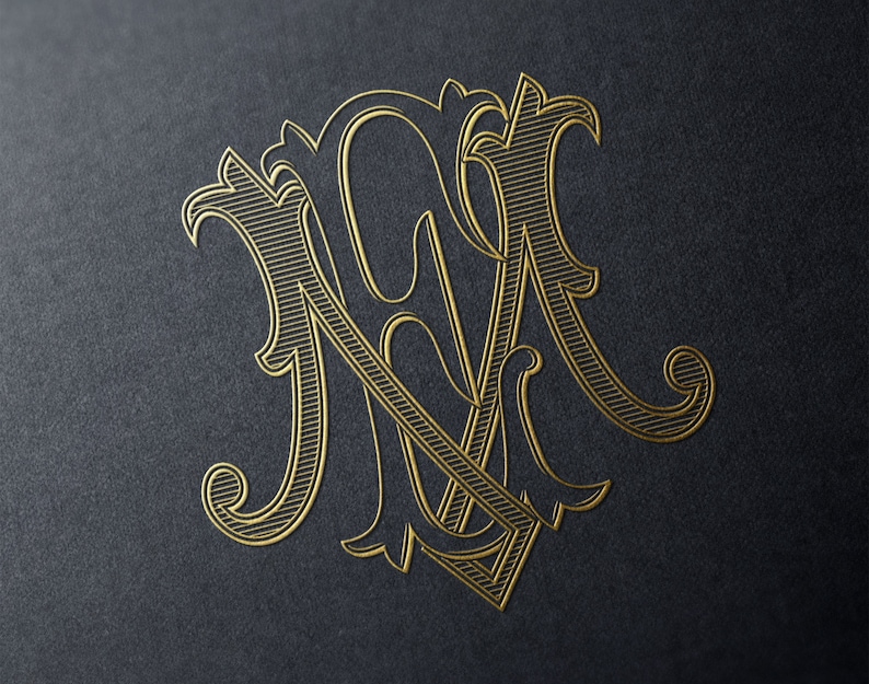 EM Monogram | Digital Files Ready to Download - Includes Graphic Vector ...