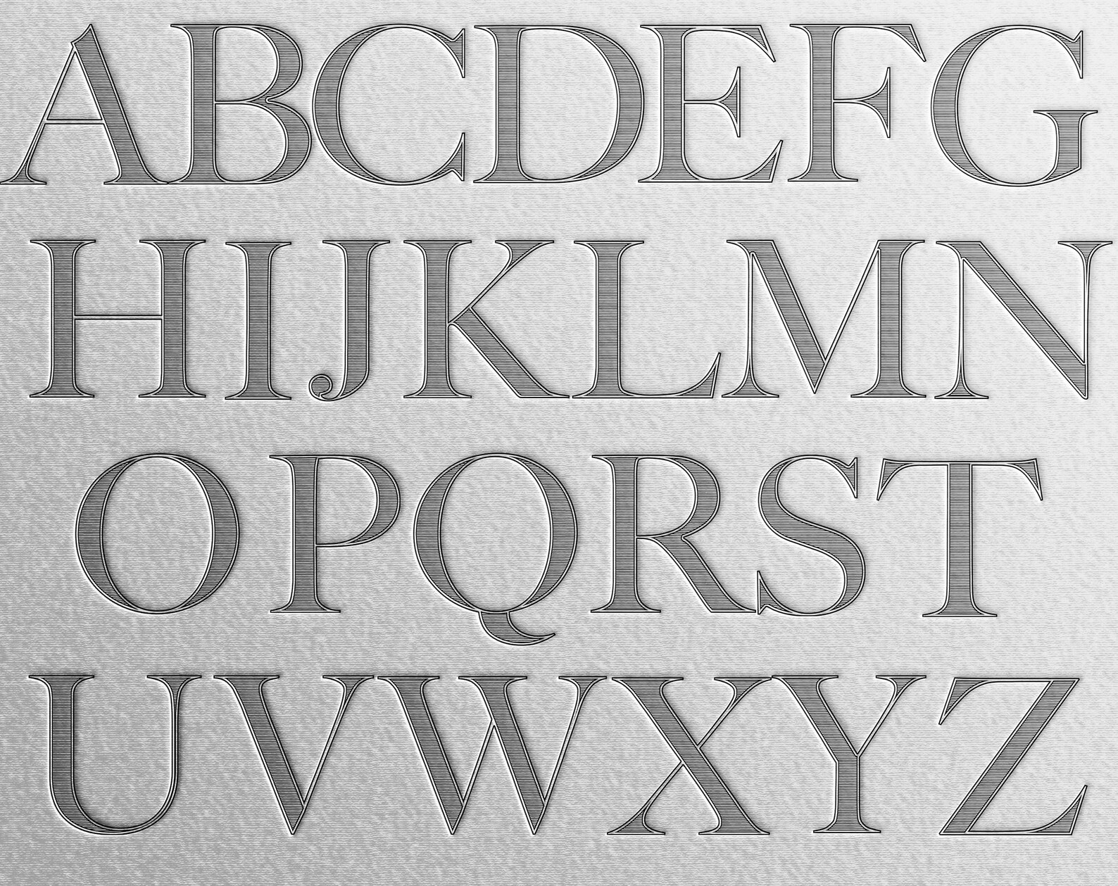 3 Letter Monogram | Made-to-order Wedding Logo, Stationery Header ...