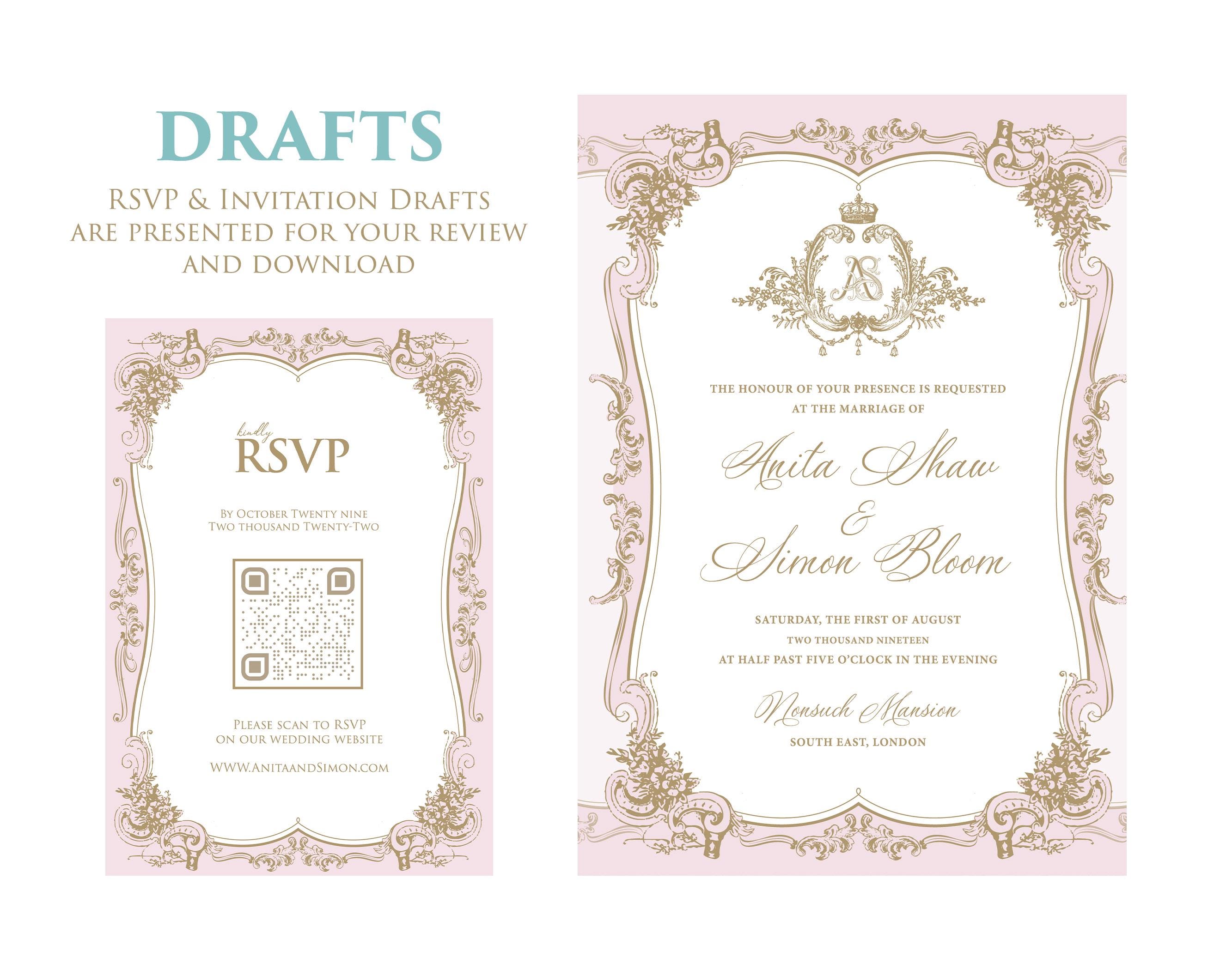 ROYAL | Wedding Box Set | Gatefold Invitation | Includes a Mailing ...