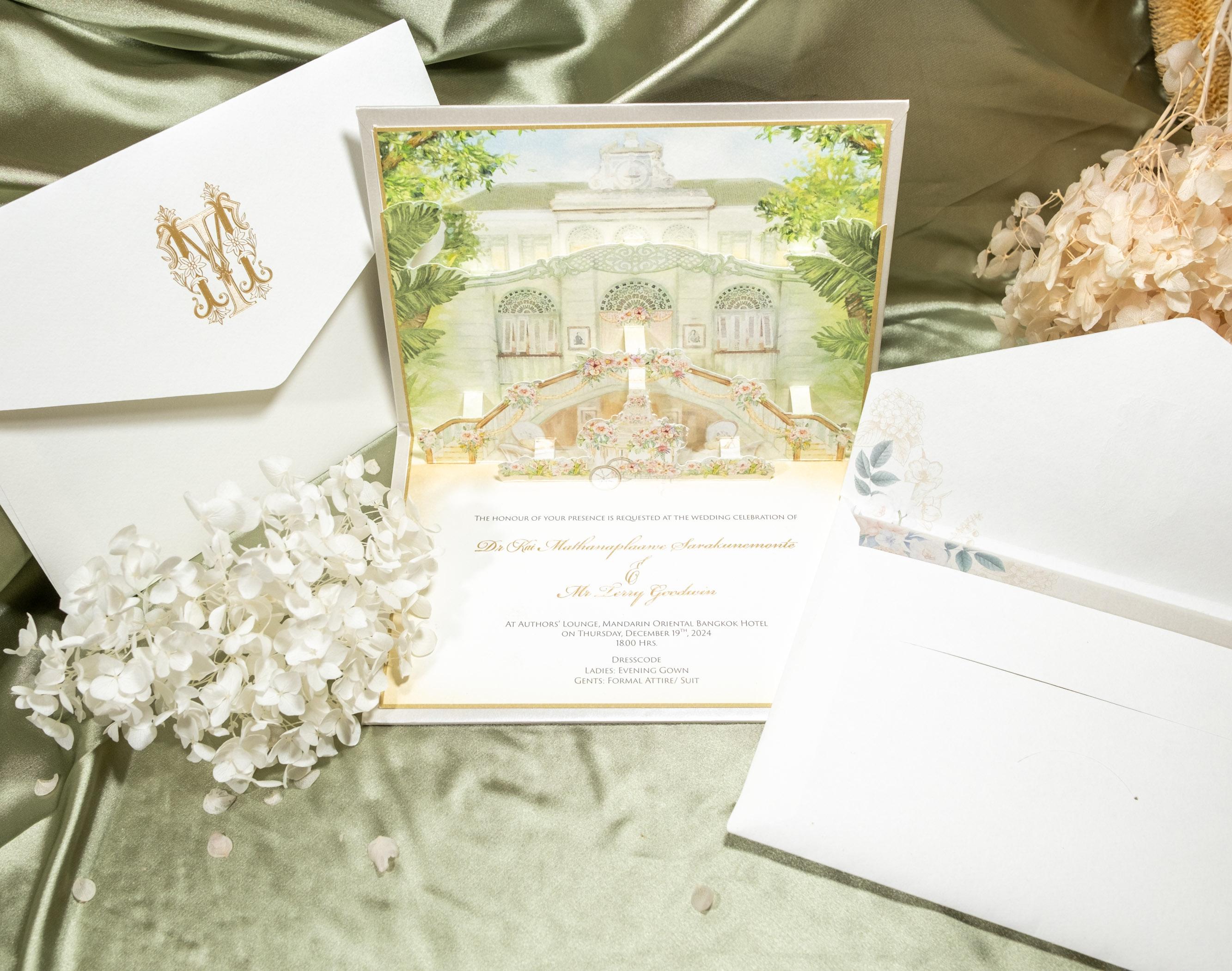 THE PRESTIGE | Bespoke Pop-up Wedding Invitation | Hardcover Design - a ...