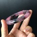 57.6mm Natural Icy Rhodonite Crystal Bangle | Cherry Plum Blossom ...