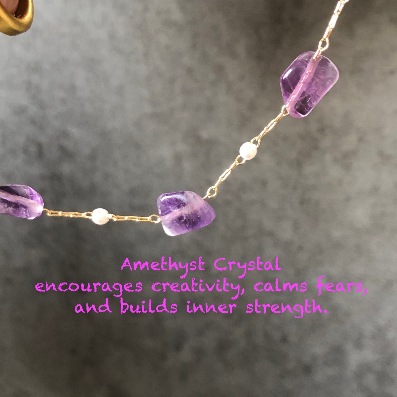 Alashan Agate Bead With Hamster Deer Antlers Charm 2 Way Crystal ...