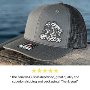 Only Fins Fishing Leather Patch Hat, Flex Fit Hat, Hunting Hats, Hats ...