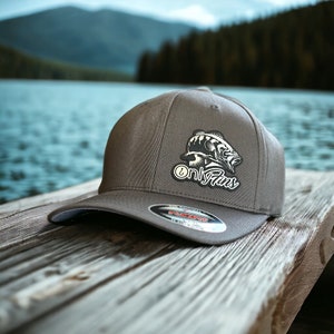 Only Fins Fishing Leather Patch Hat, Flex Fit Hat, Hunting Hats, Hats ...