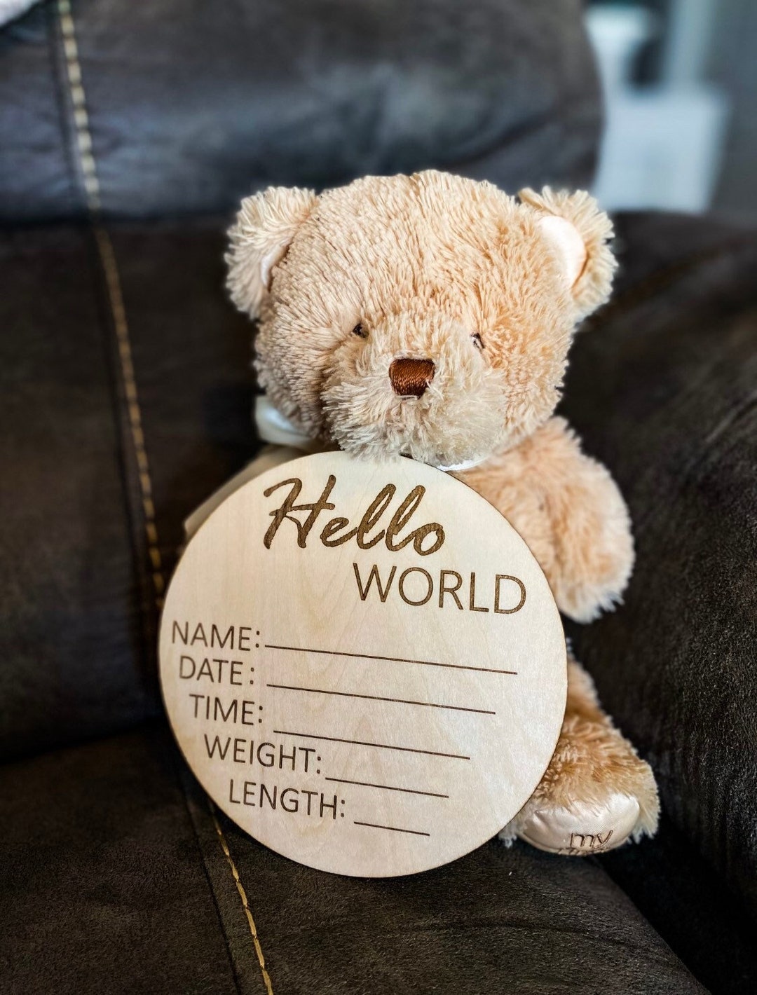 Hello World, Birth Announcement Sign, Baby Announcement, New Baby Sign ...