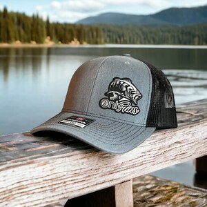 Only Fins Fishing Leather Patch Hat, Flex Fit Hat, Hunting Hats, Hats ...